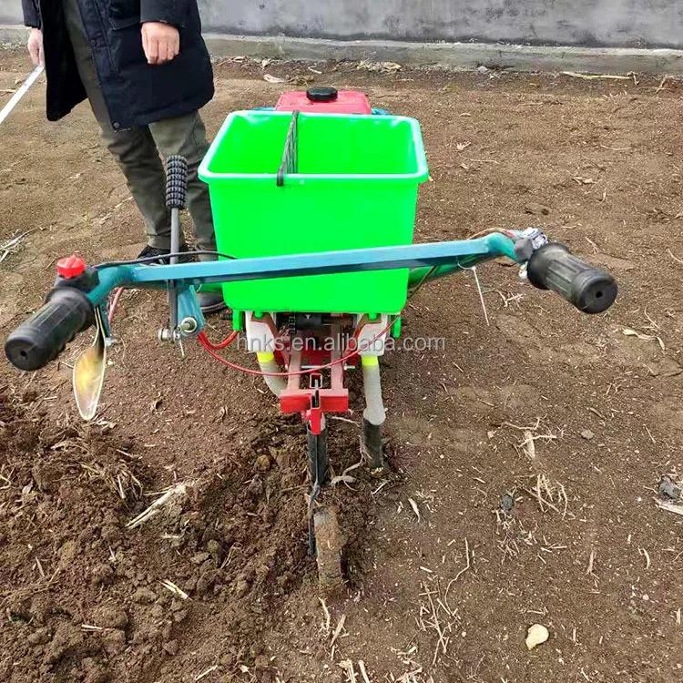 Farm diesel Engine Corn Precise Seeder and Fertilizer Planter Walk ...