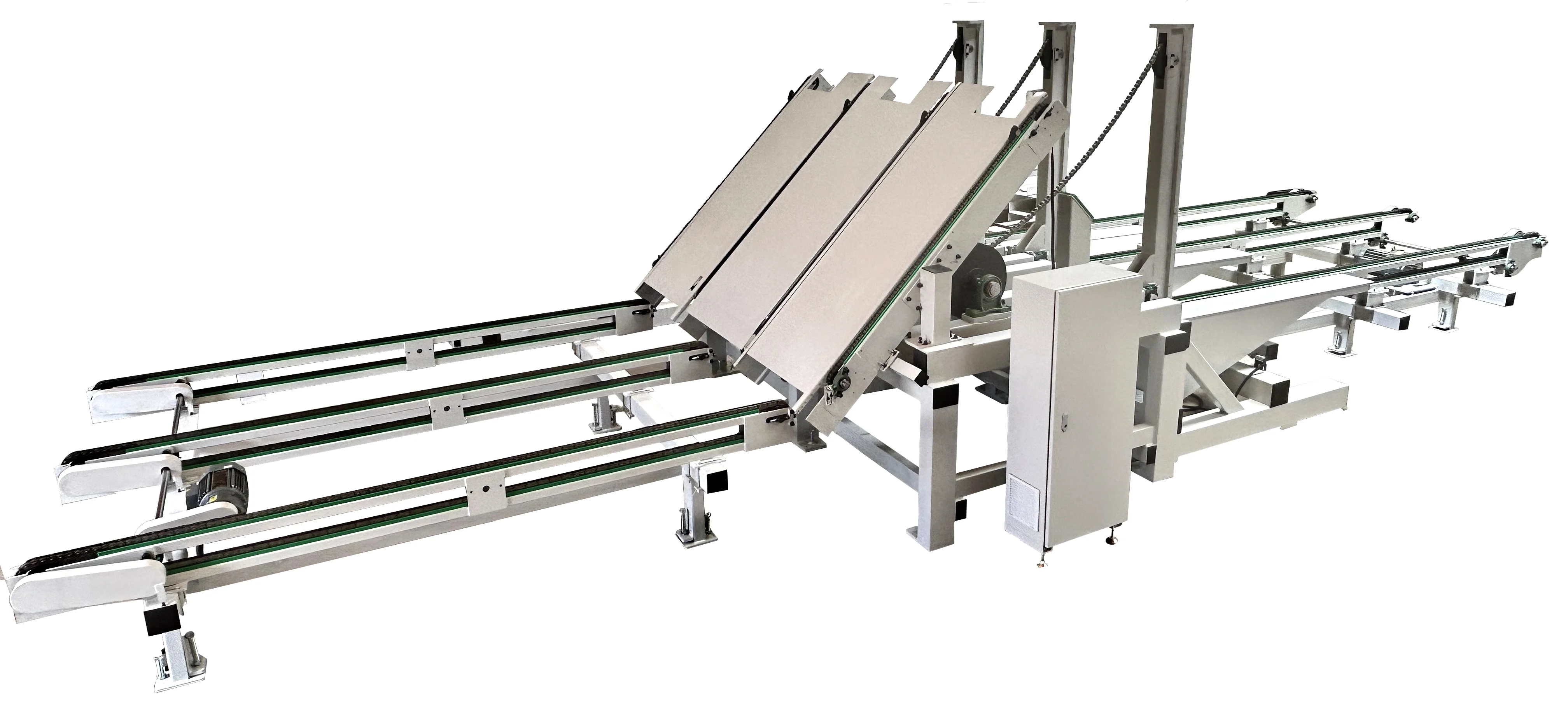 Electric Tilt Hoist Timber Depalletizing System - High Efficiency