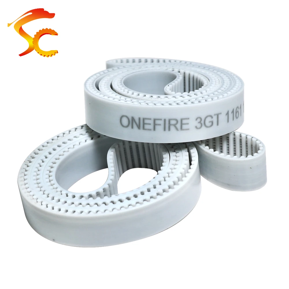 Customized Special Processing Pu Timing Belt Kevlar Core Red Pattern ...