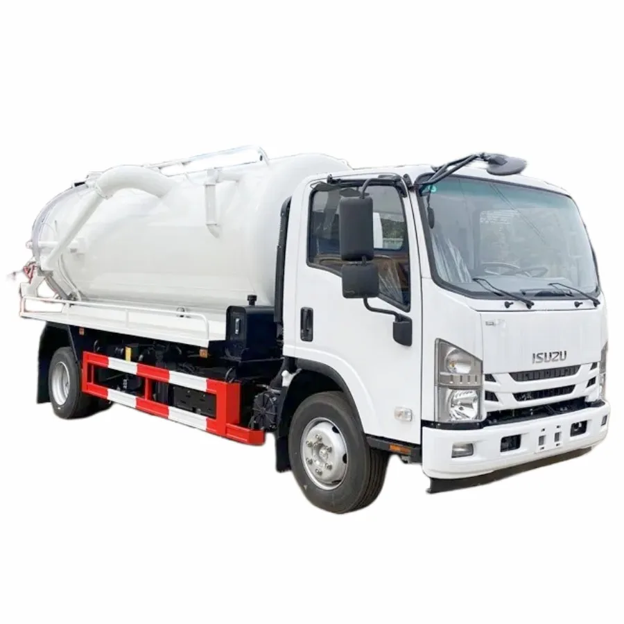 Japanese ISUZU Vacuum Sewage Suction Tanker Truck 4x2 septic tank ...
