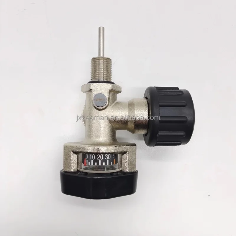Scba Cylinder Valve With Double Side Pressure Gauge - Buy Scba Tank ...