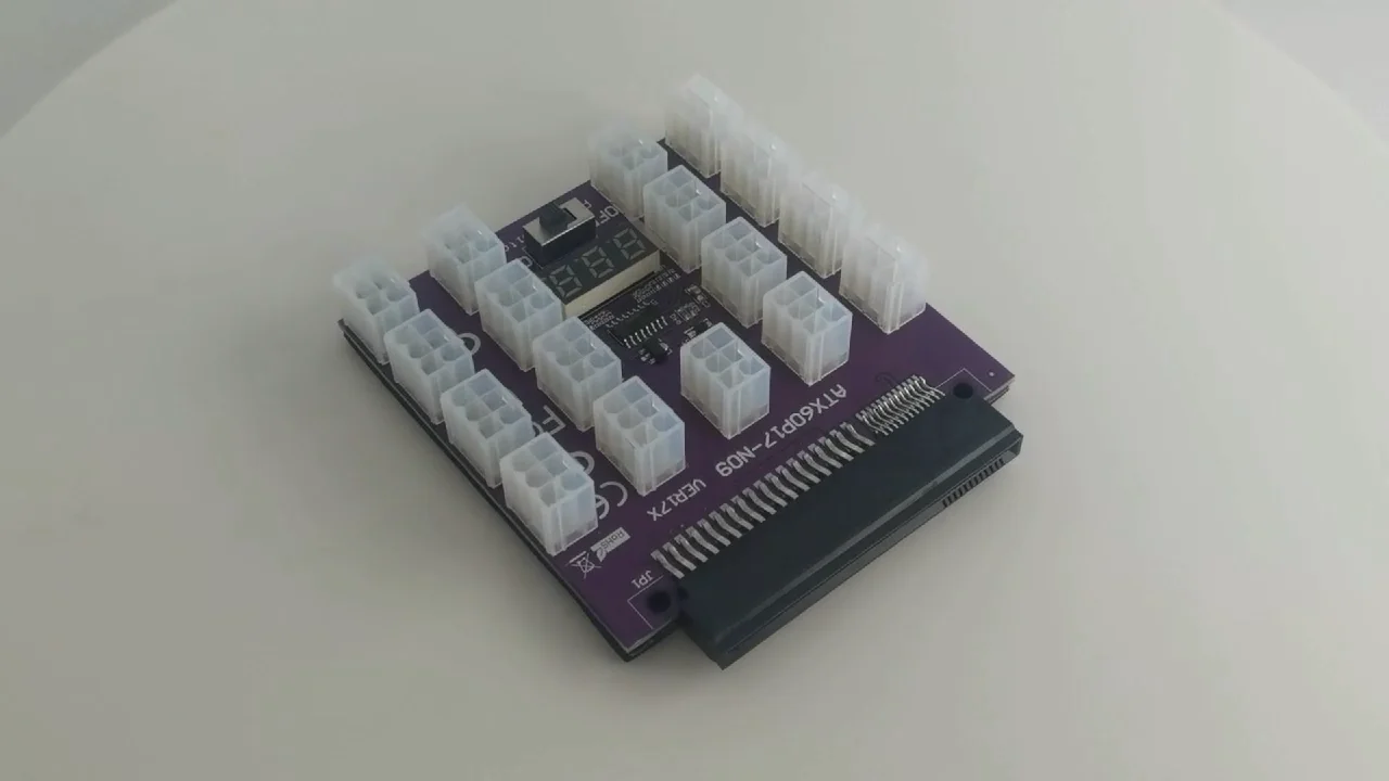 17 X Pci-e Atx 6pin 12v Psu Module Power Supply Breakout Board For ...