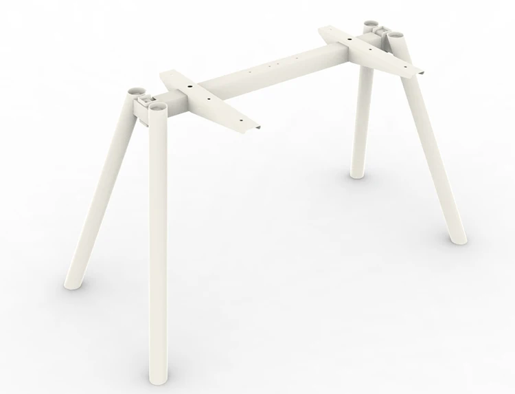T-shaped Legs Supports Frame Office Desk Base Metal Steel Stainless ...