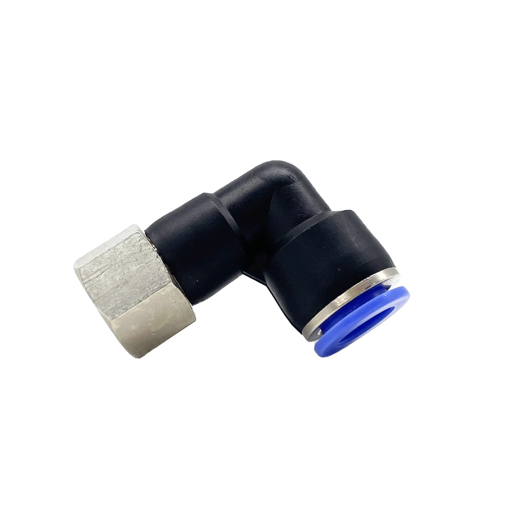 4mm Plf Industrial Female Threaded Pneumatic Push In Fitting Elbow One ...