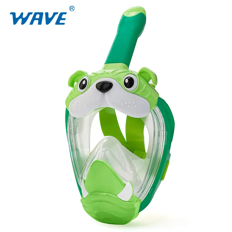Wave kids full face diving snorkel mask Silicone Snorkel scuba Diving ...