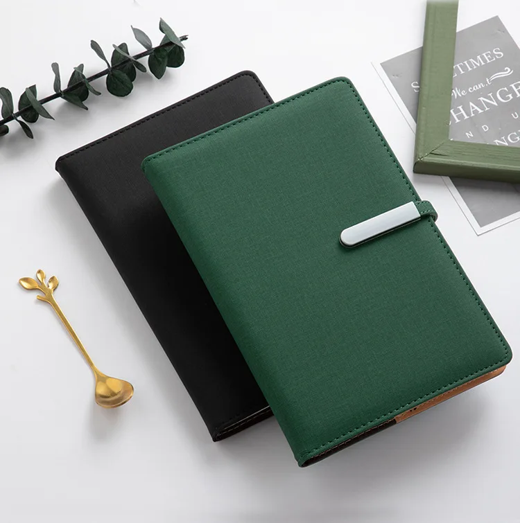 Personalized Fabric Texture Leather Agendas A5 PU Notebooks