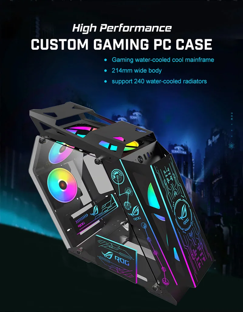 2023 New Design Atx Gaming Case Tower Desktop Pc Computer Case Cabinet ...