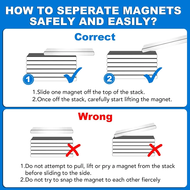 Strong Square Magnet 20x10x2mm N35 N38 N40 N42 N45 N48 N50 N52 ...