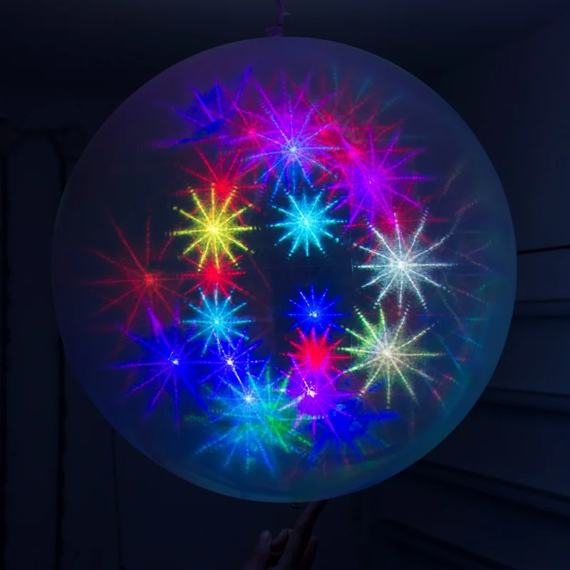 Laser Ball Light Led Hanging Star Blister Lights Christmas Colorful ...
