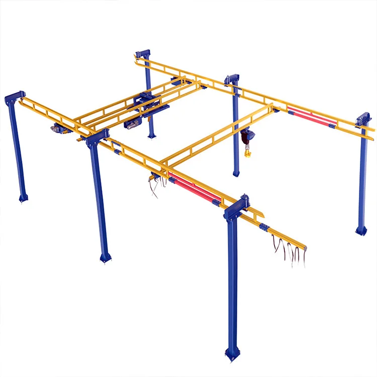 Supply Workstation Rigid Modular Crane Light Freestanding Bridge Crane ...