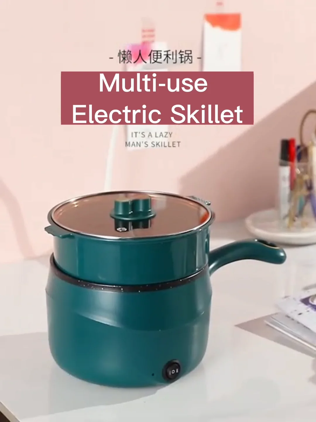 2024 Multi Purpose Hot Pot Non Stick Cooking Electric Pan Cooker With ...