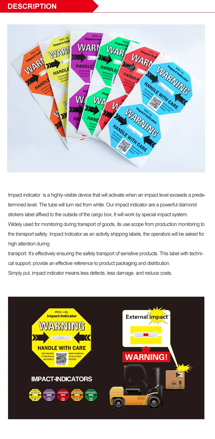 Shock Indicator Labels - Reliable Impact Sensing Solutions