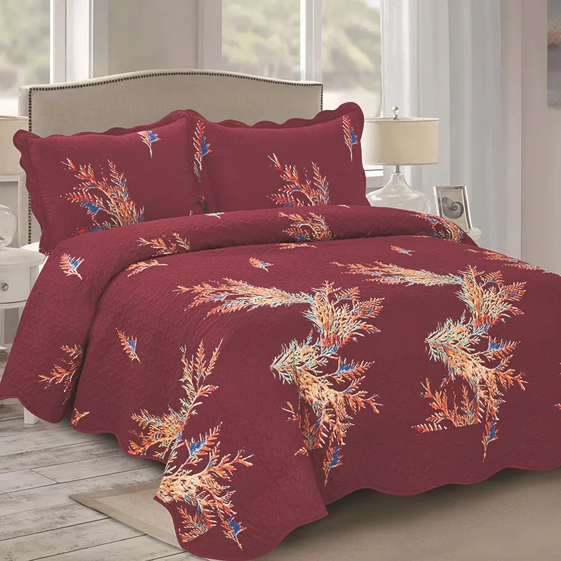 Chinese Manufacture Hotel Bedspread Set Quilted Bedspread King Size ...