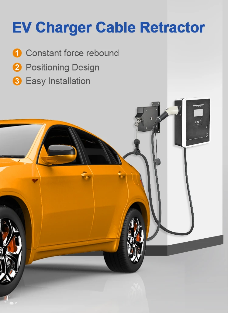 EV Charger Cable Management - Retractable Spring Rope