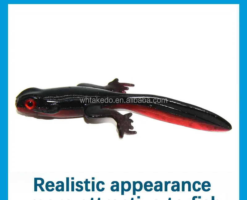 Takedo Sp06a 80mm 3.8g Frog Tadpole Soft Bait Soft Fish Body Musky Worm ...