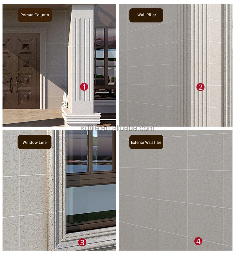 Wall Tiles Roman Column Wall Panel - New Design Decoration