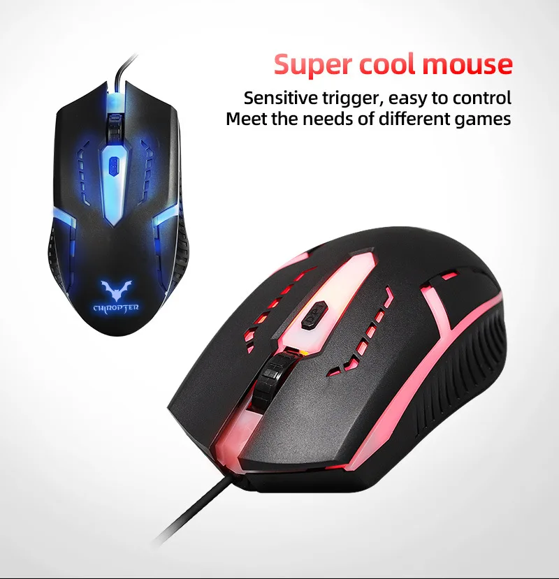 Wesdar Keyboard Mouse Headset Mouse Pad Four-piece Set Km6 Key Mouse ...