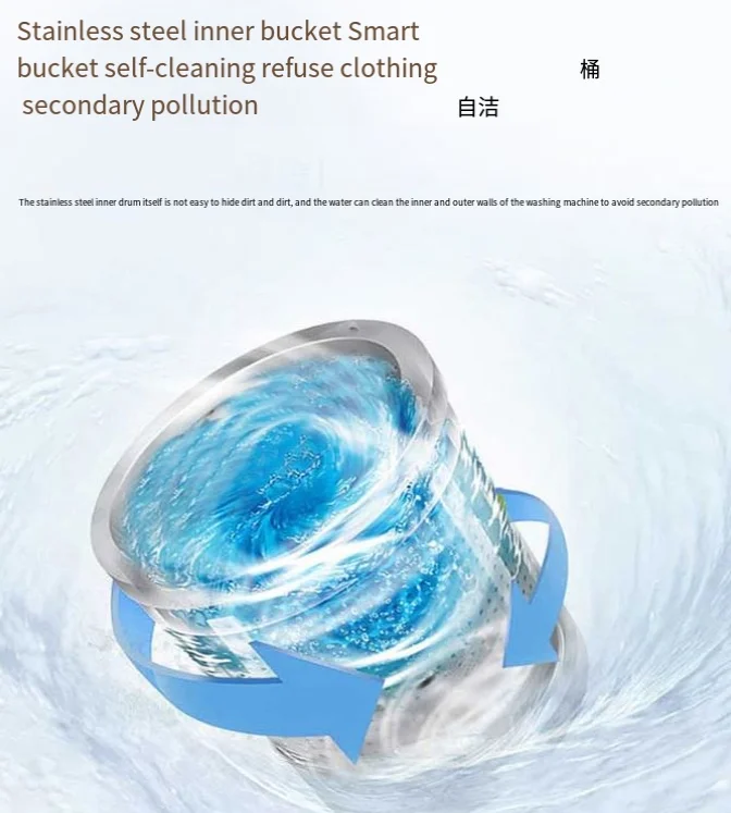 3kg Automatic Mini Washing Machine - Intelligent & Portable