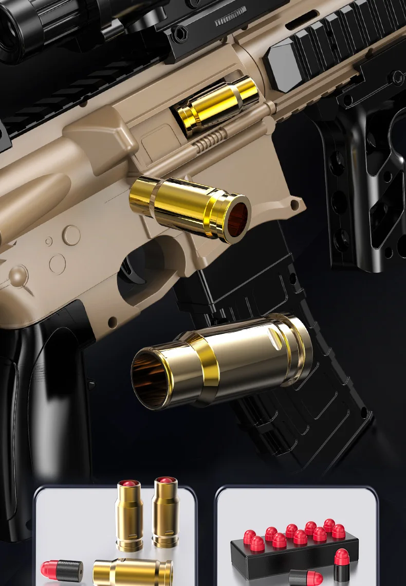 Hot Adults Continuous Shell Ejection Toy Gun Outdoor Shooting Battle Game Manual Electric M416 ...