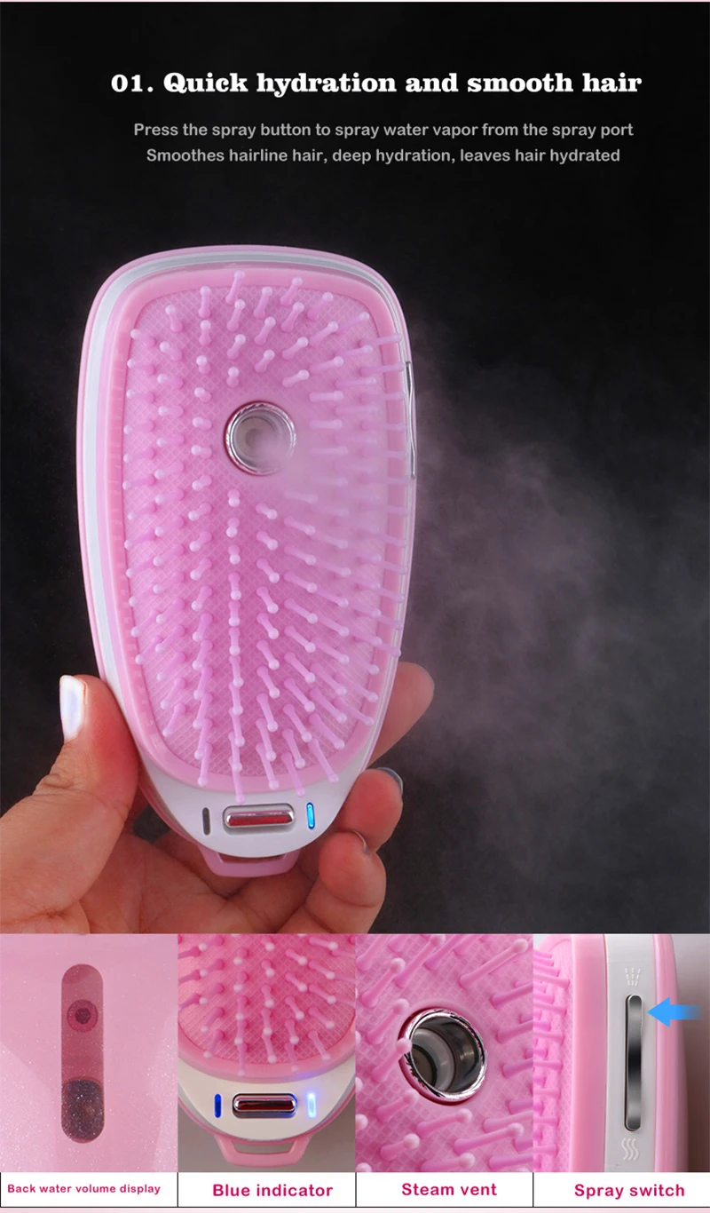 Hand-held Mini Handy Usb Charging Nano Mist Sprayer Vibrate Scalp ...