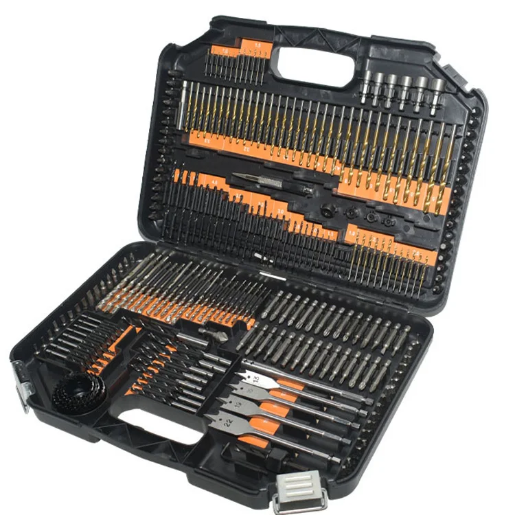 246pcs/set Carpenter Tool Sets Combination Drill Bit Set HSS Titanium ...