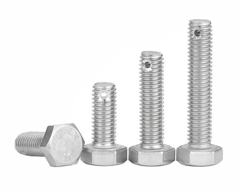 M6 - M16 Stainless Steel 304 Hex Bolts with Holes