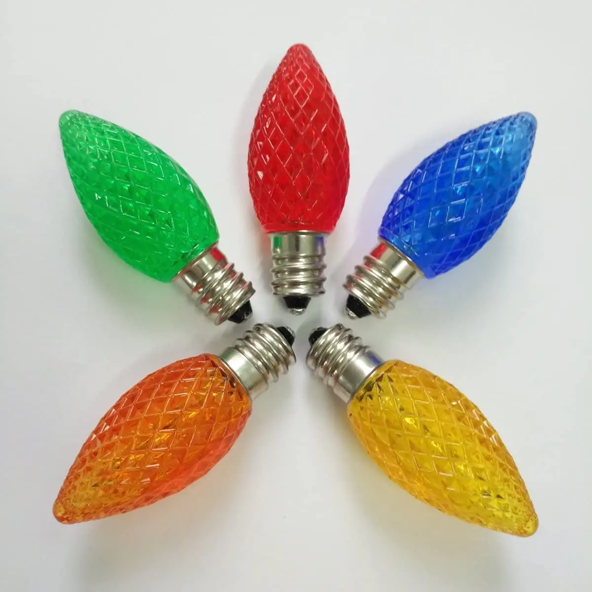 C7 E12 Small Bulb Clear Blue Red Green Orange Lc Decorative Lamp Bulb ...