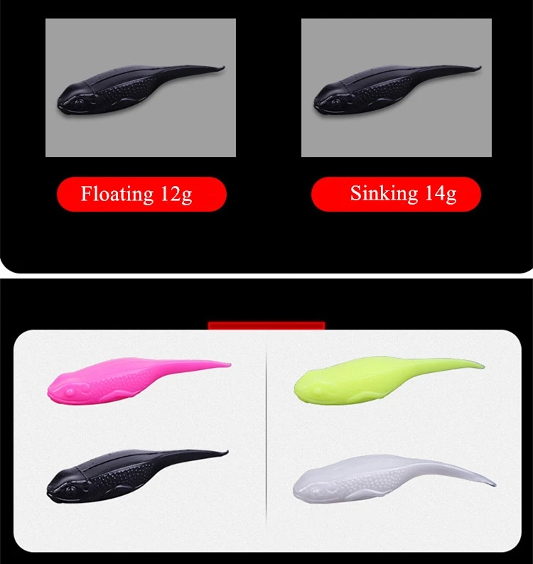 Tadpole Lure - Life-Like Sinking Frog Bait for Catfish