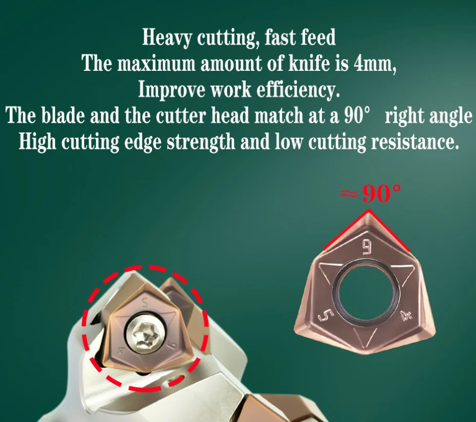 MFWN90 Degree Milling Cutters - High Performance & Precision
