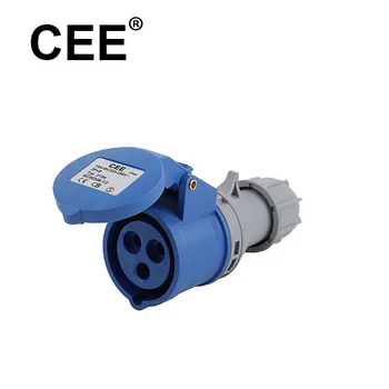 Cee 16a Pin & Sleeve Connector Ip44 2p+e 3-pin Single Phase 230v Female ...