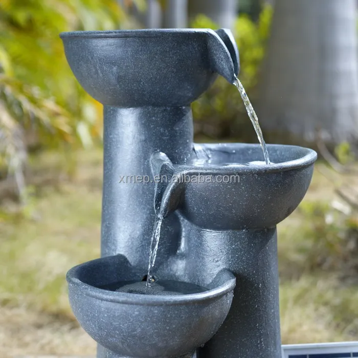 Ornamental Cascade Solar Water Feature Garden Water Fountain for ...
