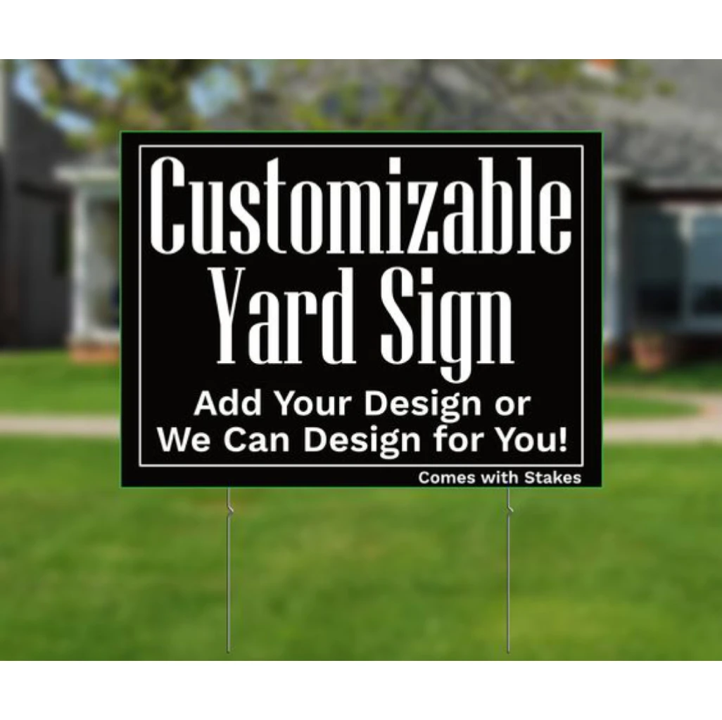 Plastic Sign Board Yard PP Corrugated Lawn Signs Sheet Plastic Signs ...
