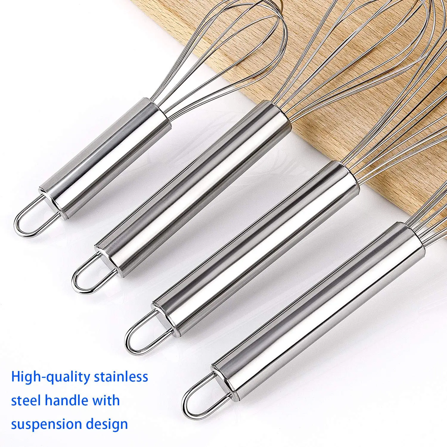 Stainless Steel Whisk Set Kitchen Egg Whisk Wire Wisks For Cooking ...