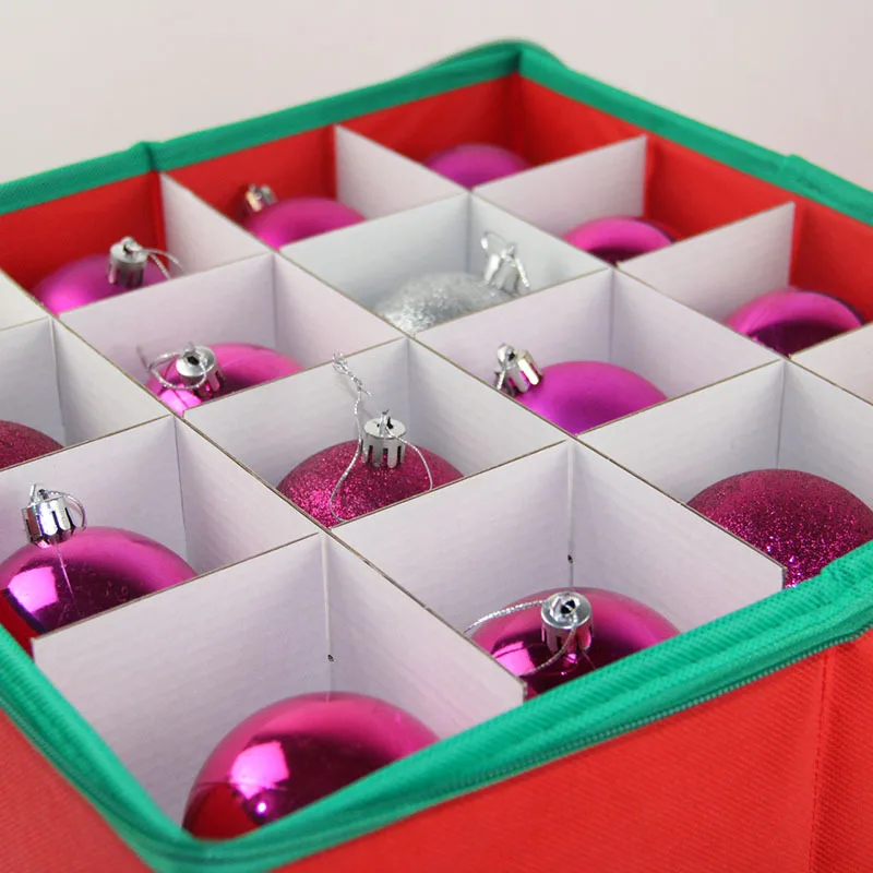 Christmas Ball Storage Organizer Box Container Dividers Christmas Gift ...