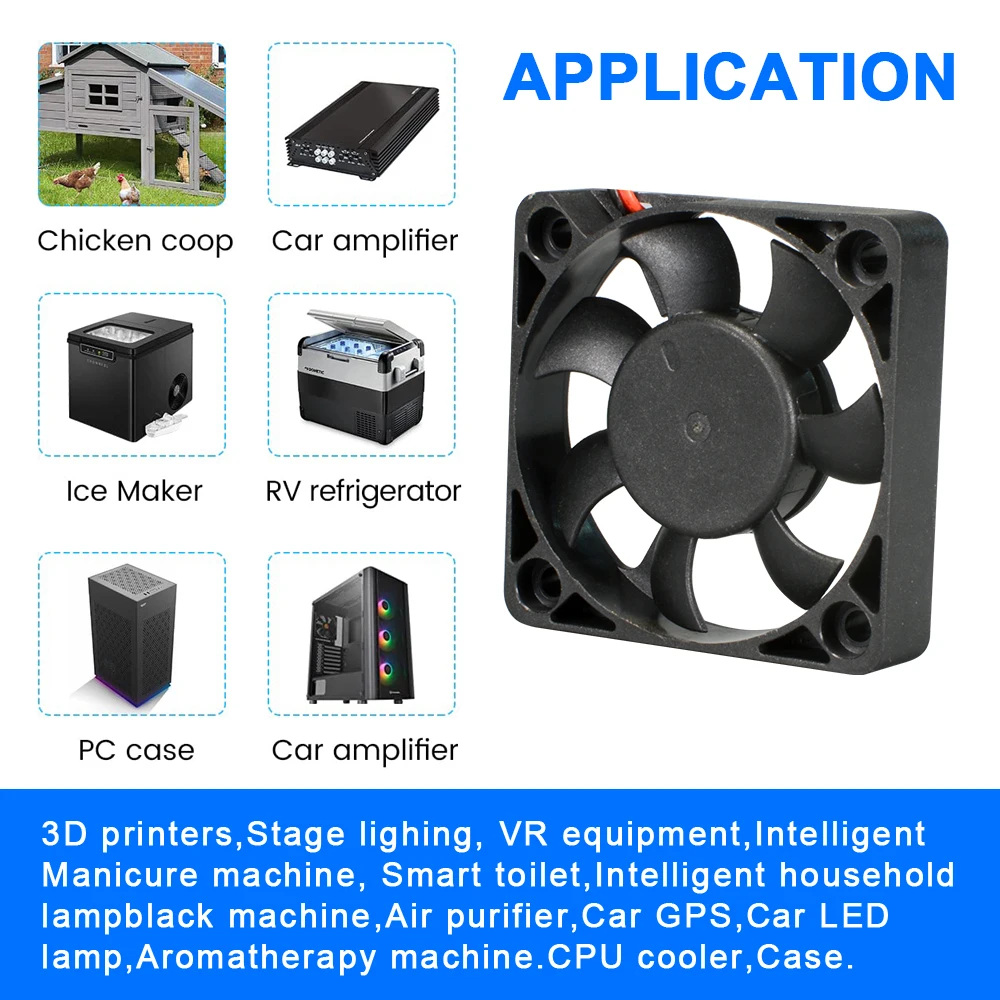 5010 Dish Washer Cooler 50mm 12v Dc Fan Brushless Small Cooling Fan ...
