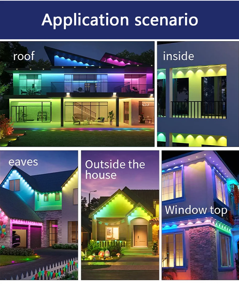 Outdoor Permanent Exterior House Lighting Holiday Christmas Ucs2904 ...