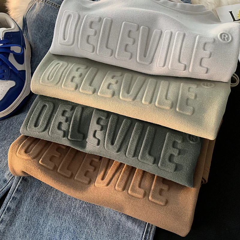 YITE Custom Streetwear Embossing Graphic Men Hoodies 500gsm French ...