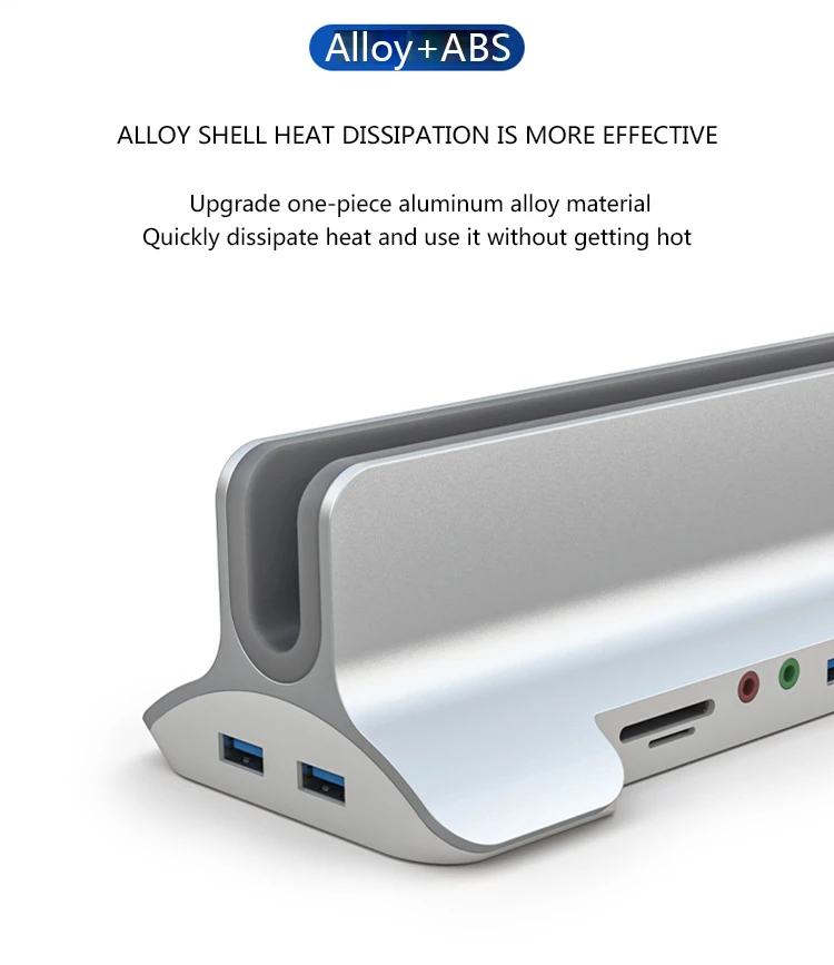 Vertical Laptop Docking Station Vga Hd.mi Usb C Dock Mst Dock Vertical ...