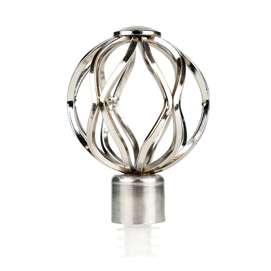 Supplier Curtain Rod End Cap Hollow Line Ball Curtain Rod Finials ...