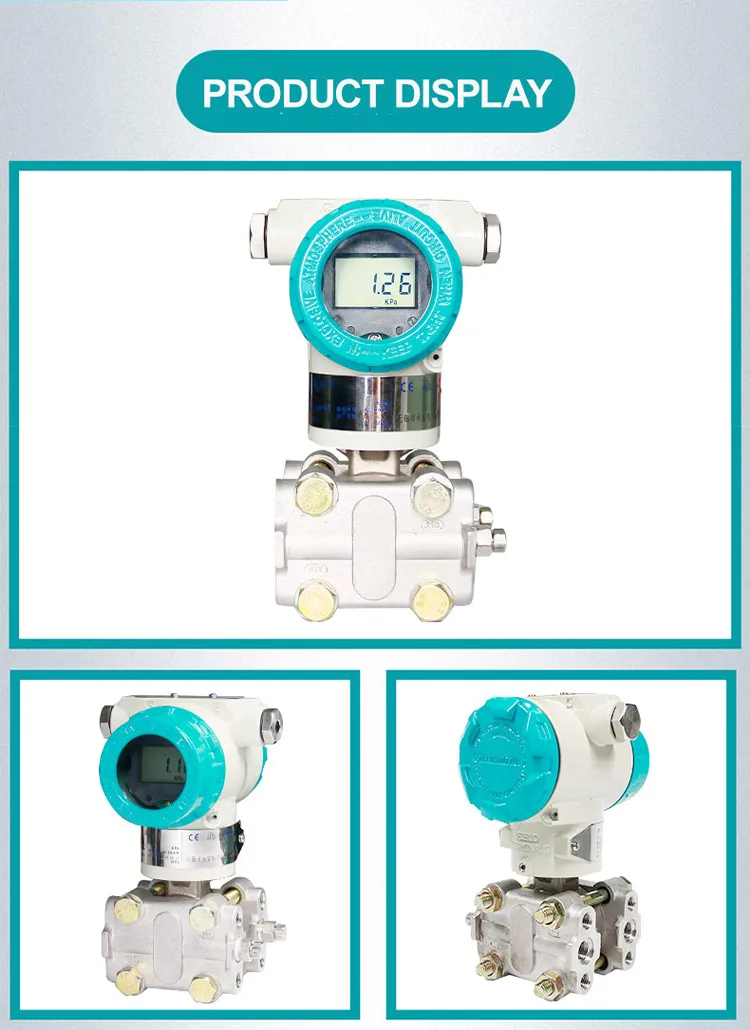 3051 Differential Pressure Transmitter 420ma Explosion-proof Monocrystalline Silicon Press ...