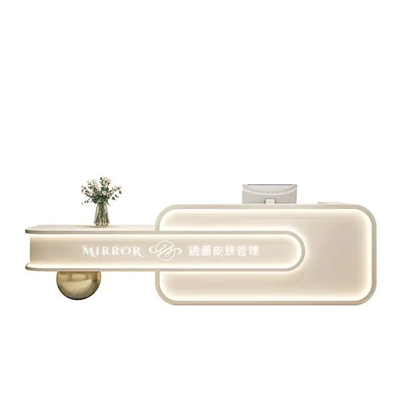 Large Vintage Roman Front Office Reception Desk Modern Ktv Hair Salon ...