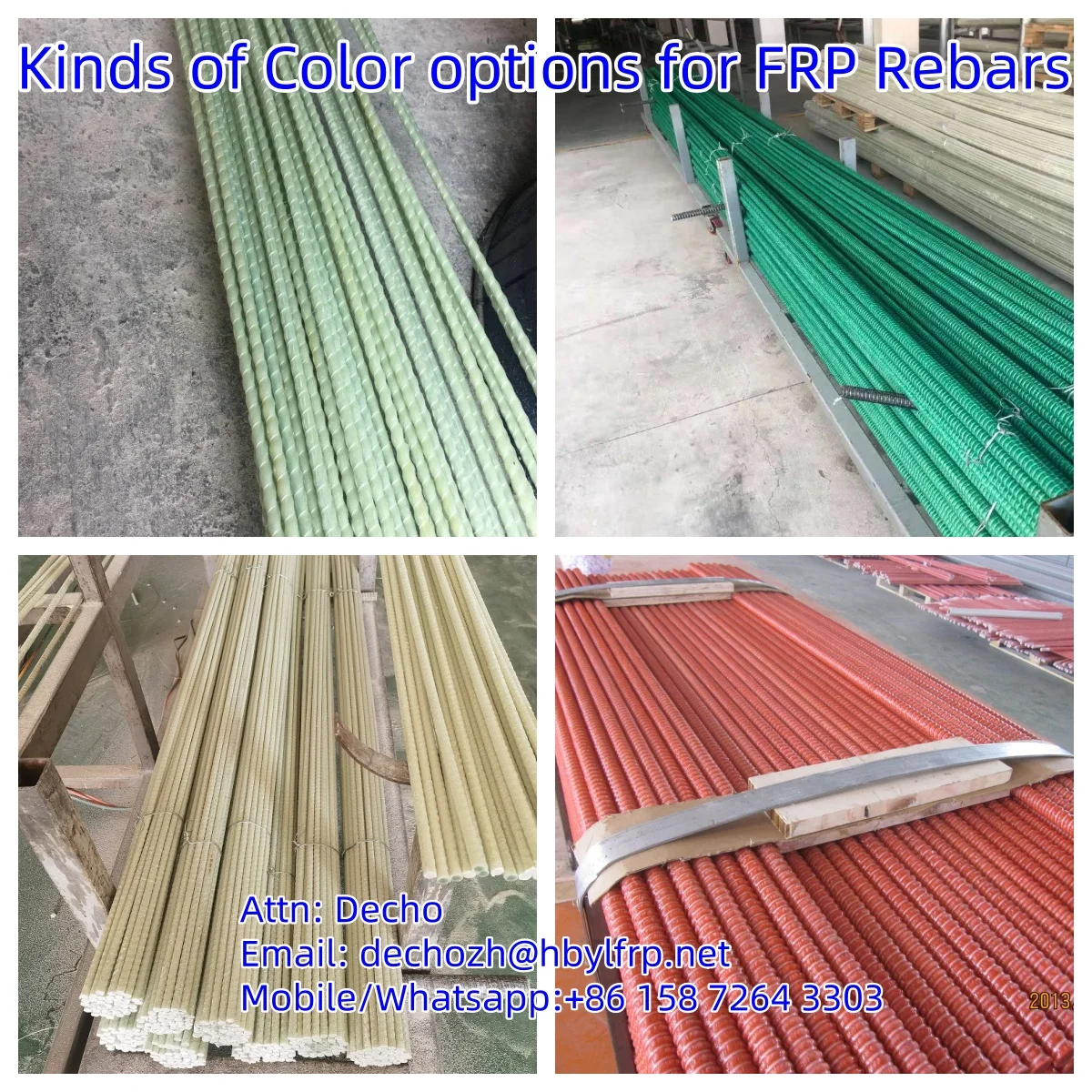 High Quality Concrete Flexible GFRP Rebar Suppliers from China