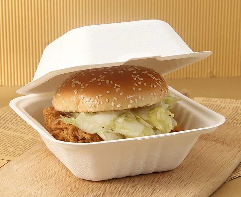 Take Away Lunch Packing Fries Fast Food Container Biodegradable ...