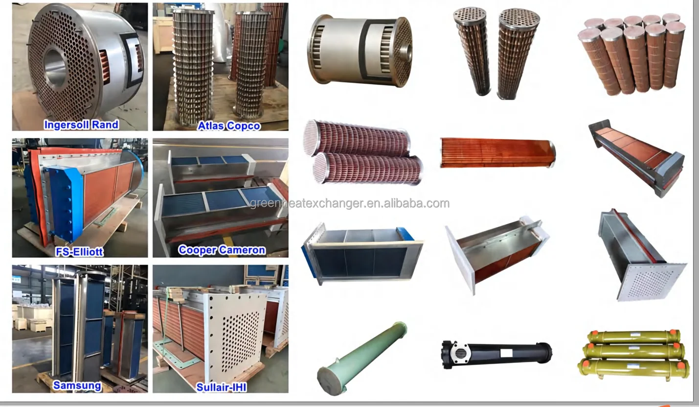 Tube Fin Heat Exchanger Condenser Inter Stage For Ingersoll Rand ...
