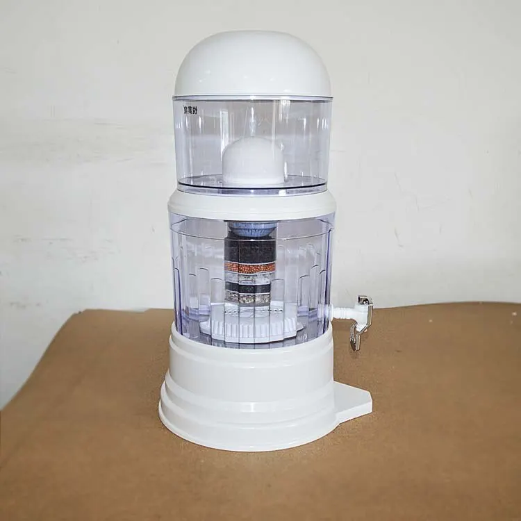 14 Liters Gravity Mineral Water Purifier Drinking Water Pot Hervidor De ...