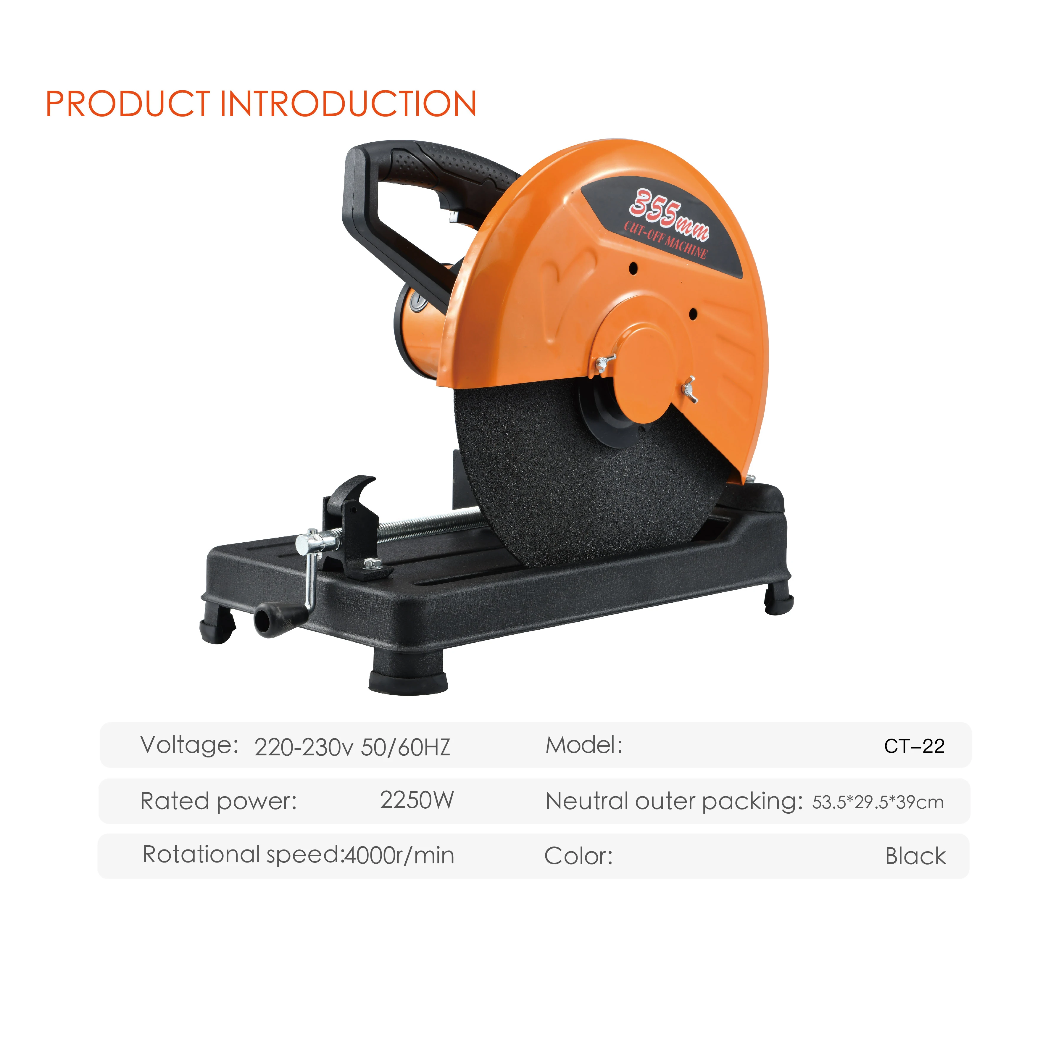14'' Cut-off Machine Abrasive Wheel Cutting Machine 355mm Metal Cutting ...
