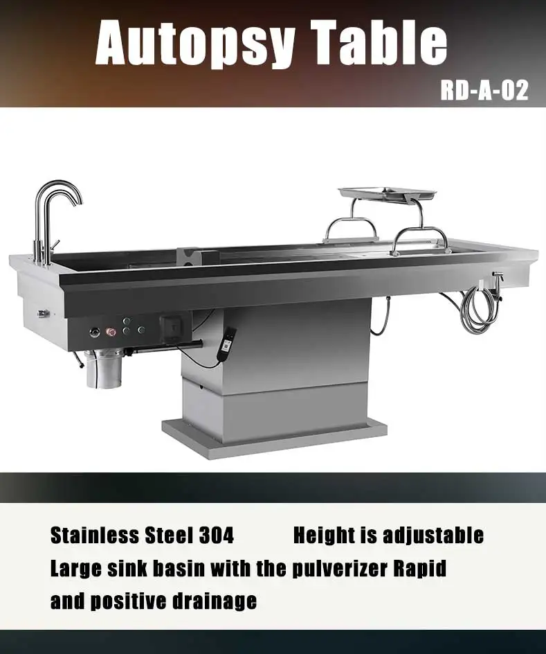 Medical Hospital Autopsy Table Morgue Body Postmortem Table - Buy ...
