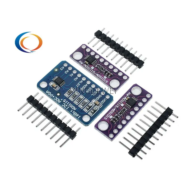 16 Bit I2c Ads1115 Ads1015 Module Adc 4 Channel With Pro Gain Amplifier ...