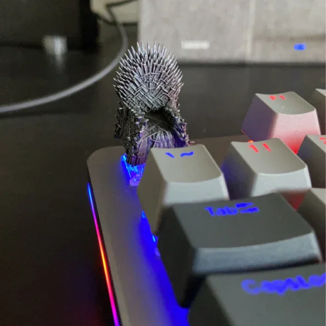 Handmade Painted 3D Print Iron Throne Keycaps for Mechanical Keyboards ...
