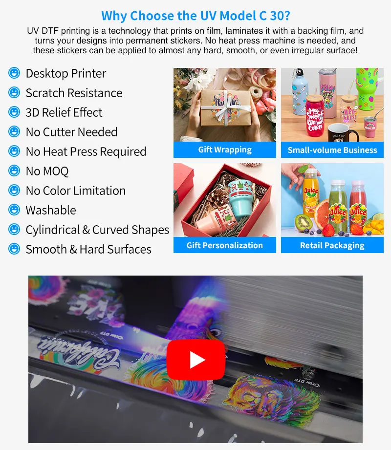 Otterpro UV DTF Printer Model C 30 - Full-Automatic System